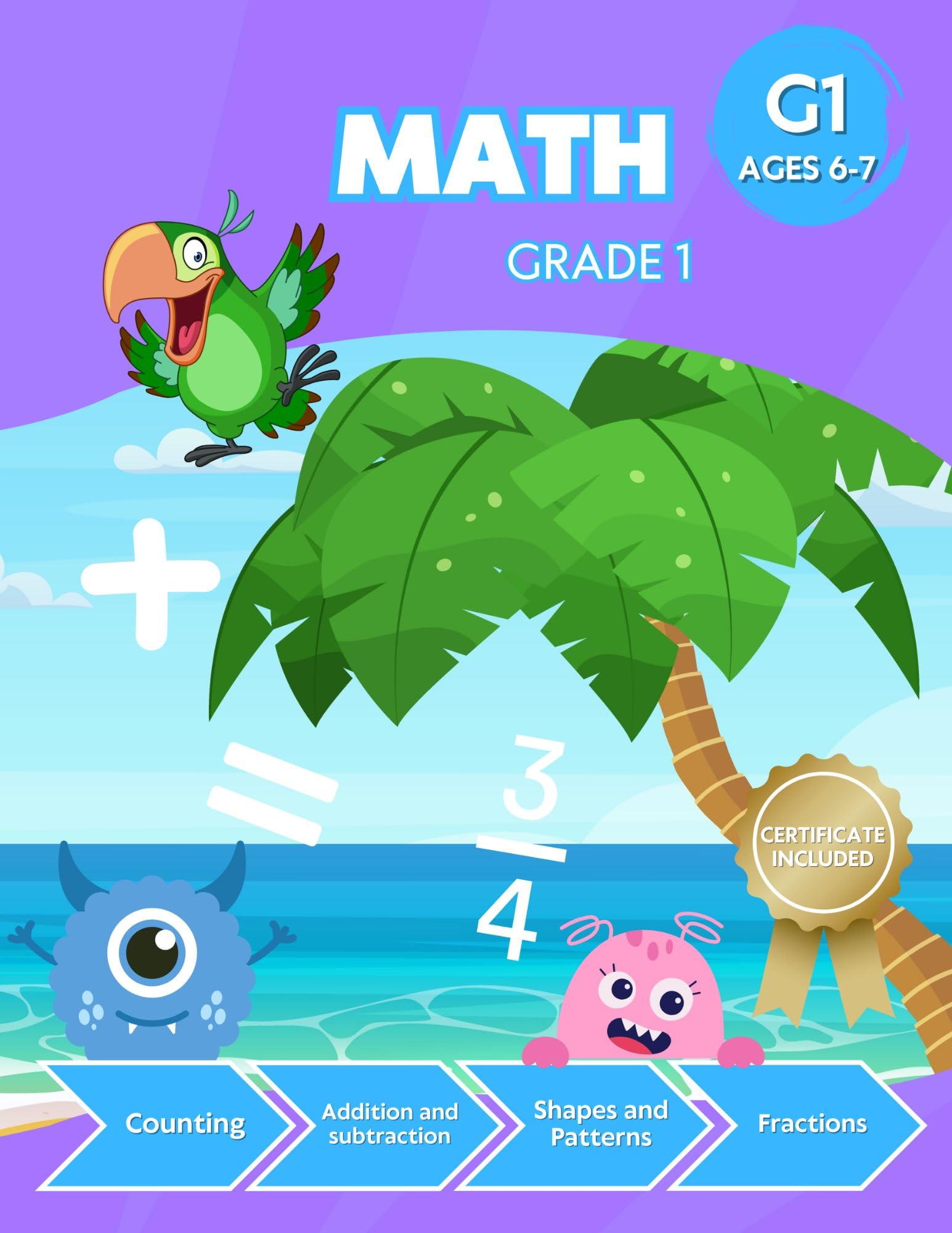 Math Grade 1: G1 Counting, Addition and Subtraction, Shapes and ...