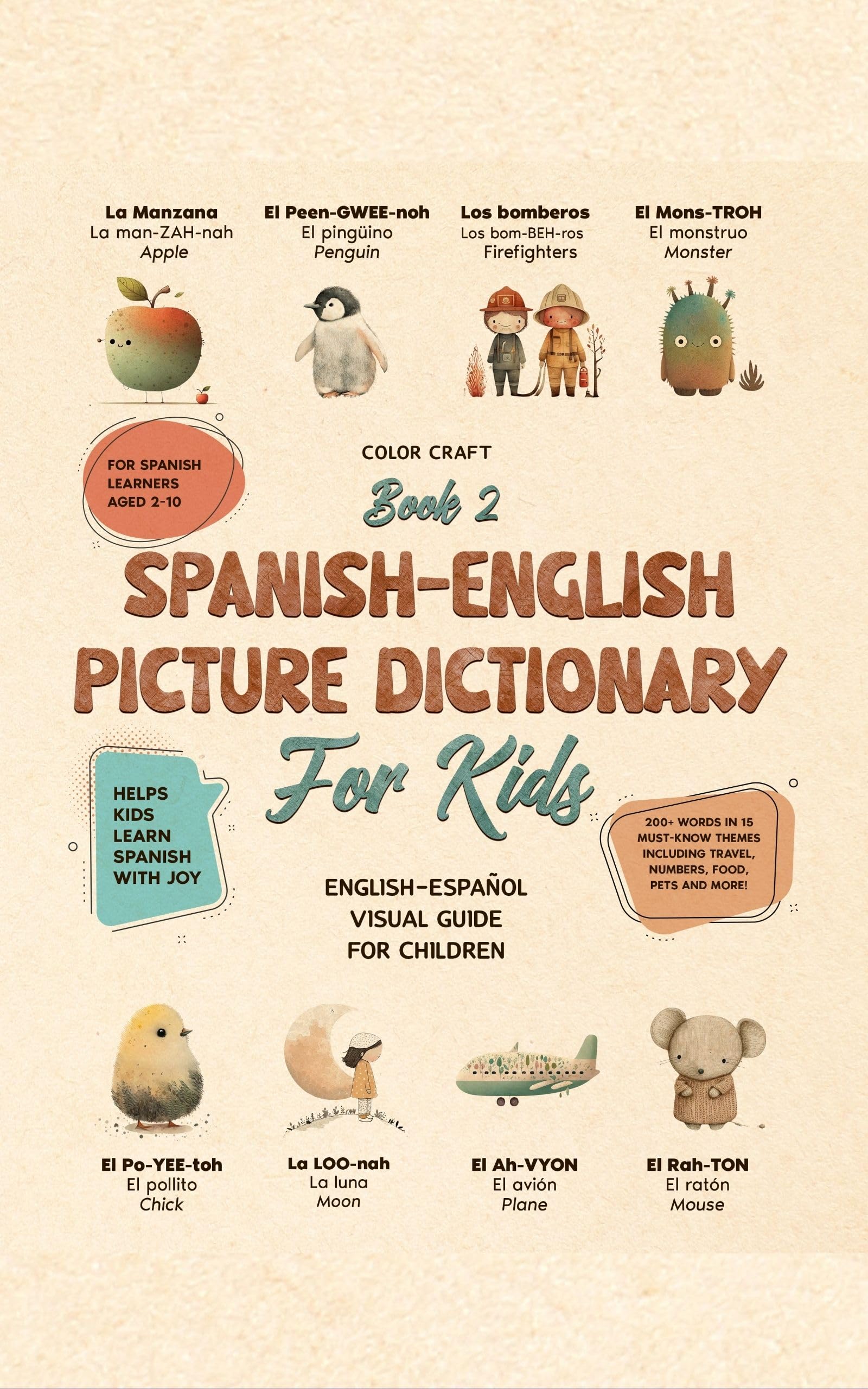 Spanish-english Picture Dictionary: Illustrated Bilingual Book for Kids ...