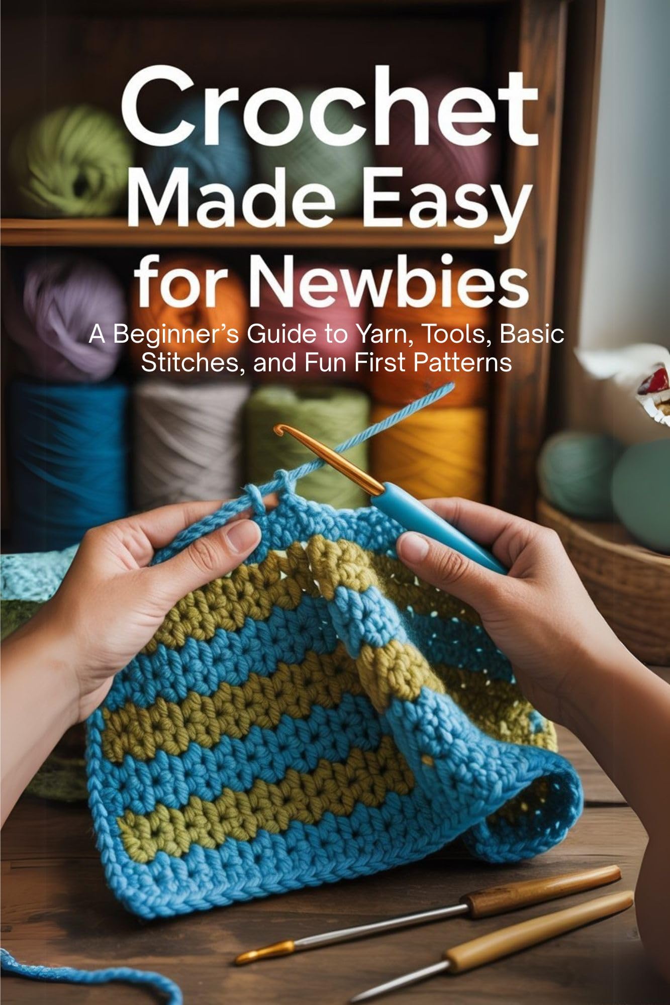 Crochet Made Easy for Newbies: a Beginner’s Guide to Yarn, Tools, Basic Stitches, and Fun First ...